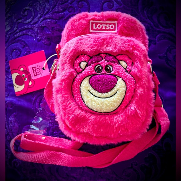 Disney | Bags | Disney Toy Story Lotso Crossbody Bag Double Zip Purse ...